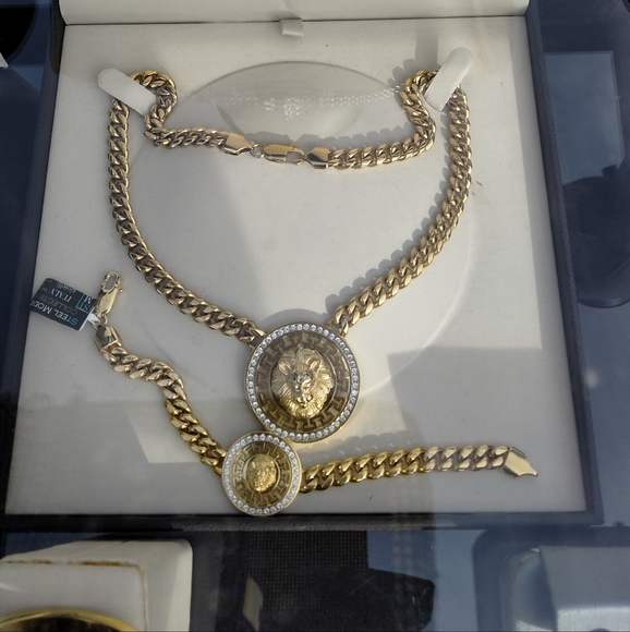 Jewelry | Lions Versace Gold And Silver Colors Stenles Steels | Poshmark